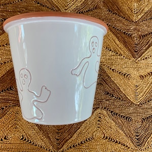 Halloween Ghosts Pottery Planter Clay Pot - Etsy