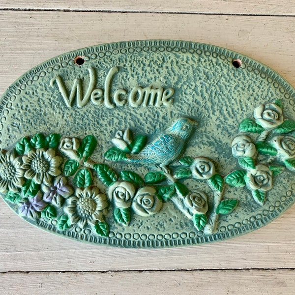 Welcome Sign With Birds - Etsy