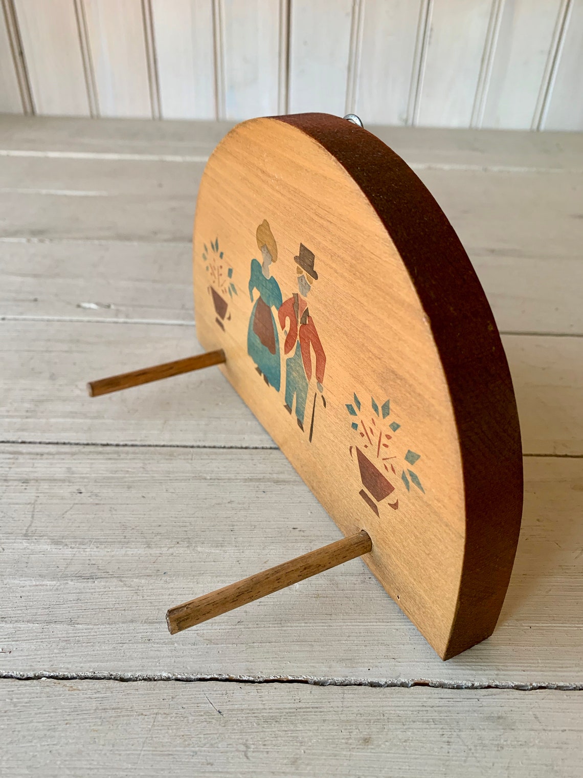 Vintage Handmade Wooden Key Holder Rack Pennsylvania Dutch - Etsy