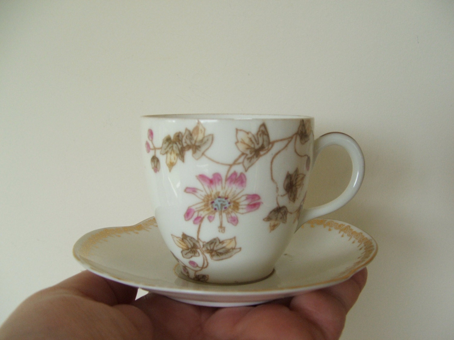 Dainty and Delicate Cup and Saucer Passionflower Austria and | Etsy