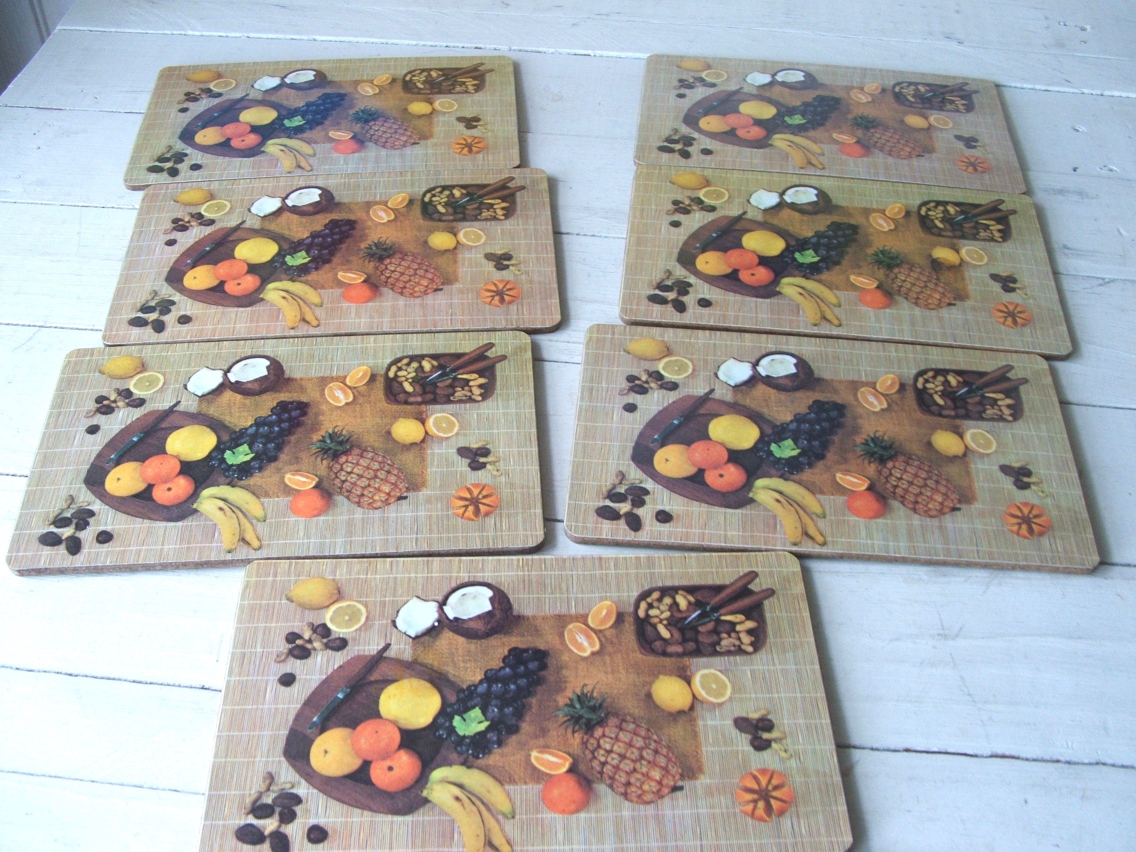 7 Vintage Pressboard Hors D'oeuvre Snack Tray Boards - Etsy