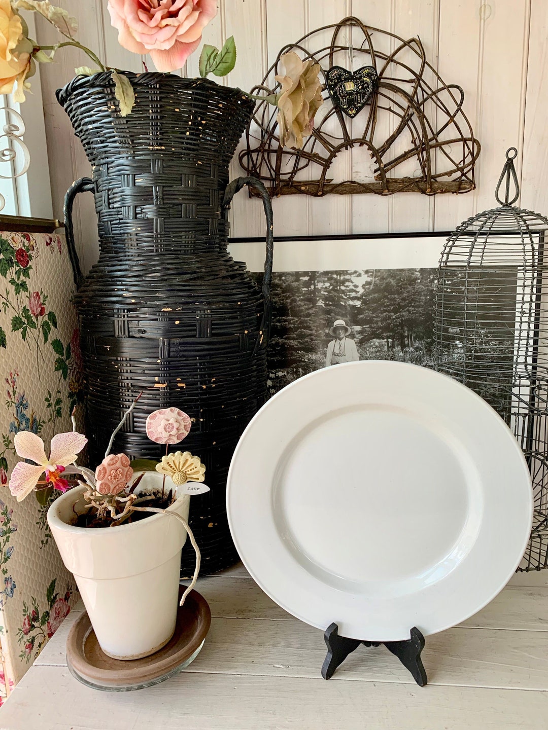 Vintage Steelite International England Large White Dinner Plate Charger ...