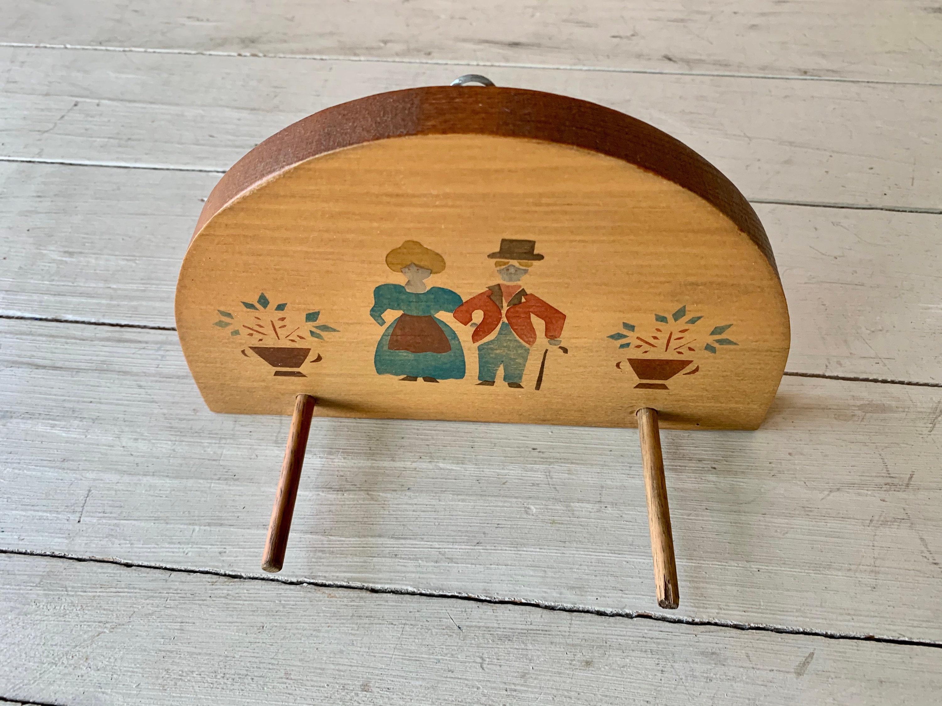 Vintage Handmade Wooden Key Holder Rack Pennsylvania Dutch | Etsy