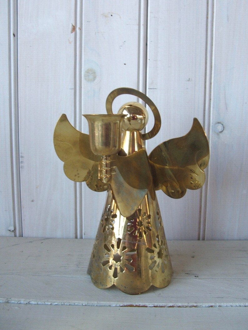 Instant Collection Angel Choir: 2 Vintage Brass Angel - Etsy