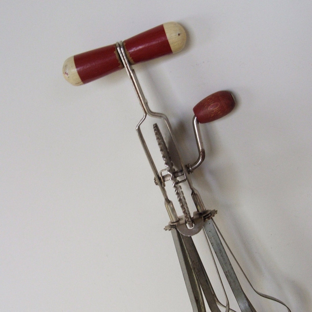 Old Red Chippy Rusty Egg Beater - Etsy