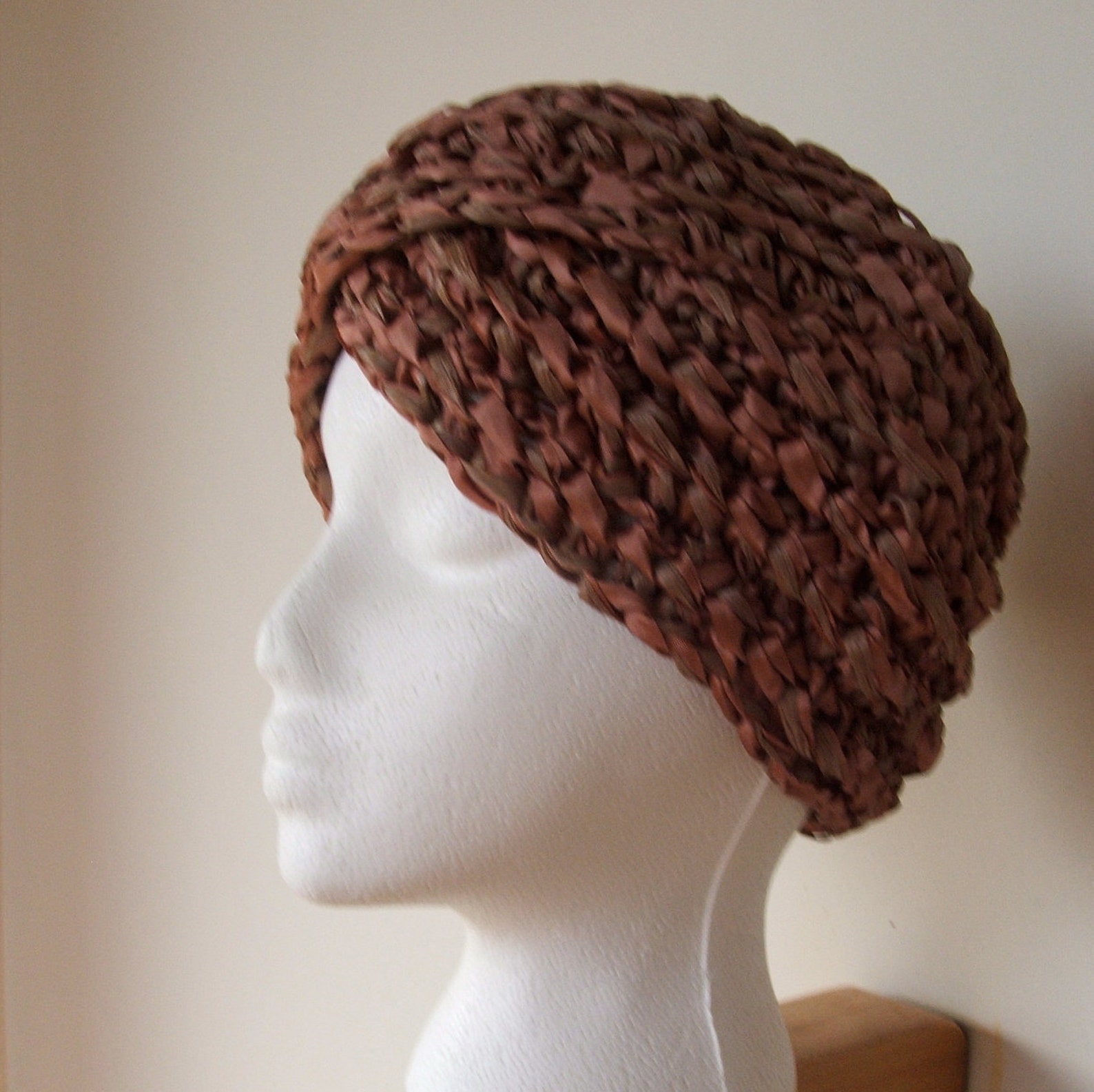 Vintage Braided Ribbon Ladies Hat - Etsy