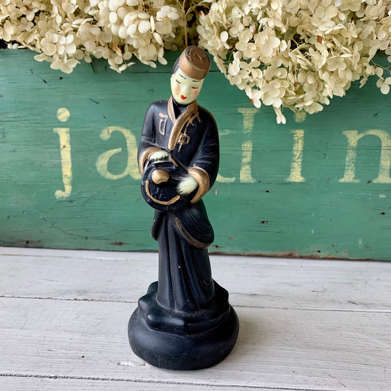 Asian Drummer Figurines - Etsy