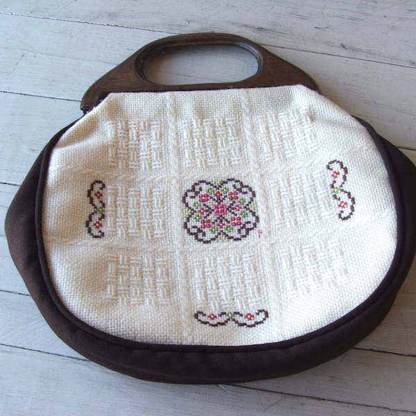 Cross Stitch Handbag - Etsy