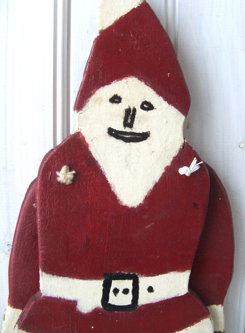 Antique Handmade Folk Art Primitive Santa With Movable Parts - Etsy