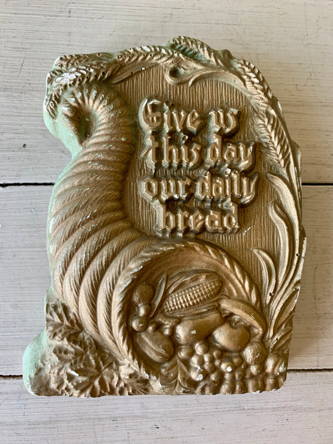 Vintage Harvest Chalk Ware Prayer Plaque 1968 Cub Scouts Craft - Etsy