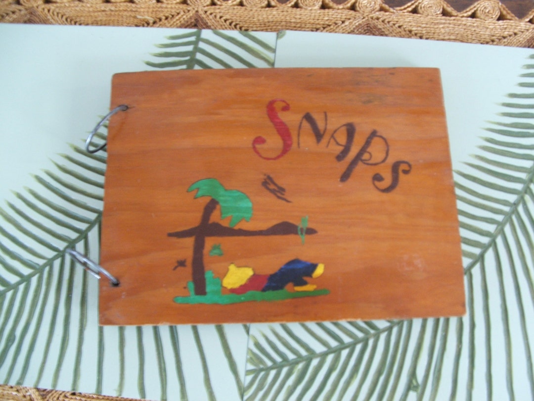 Handmade Antique Wooden Snapshots Photo Album - Etsy