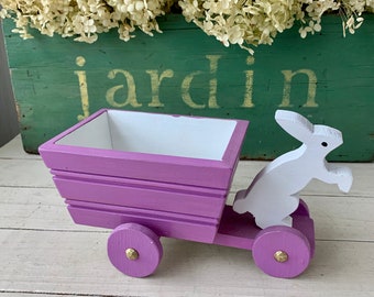 Wooden Rabbit Cart - Etsy