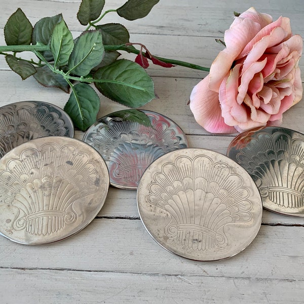 Silver Coasters - Etsy