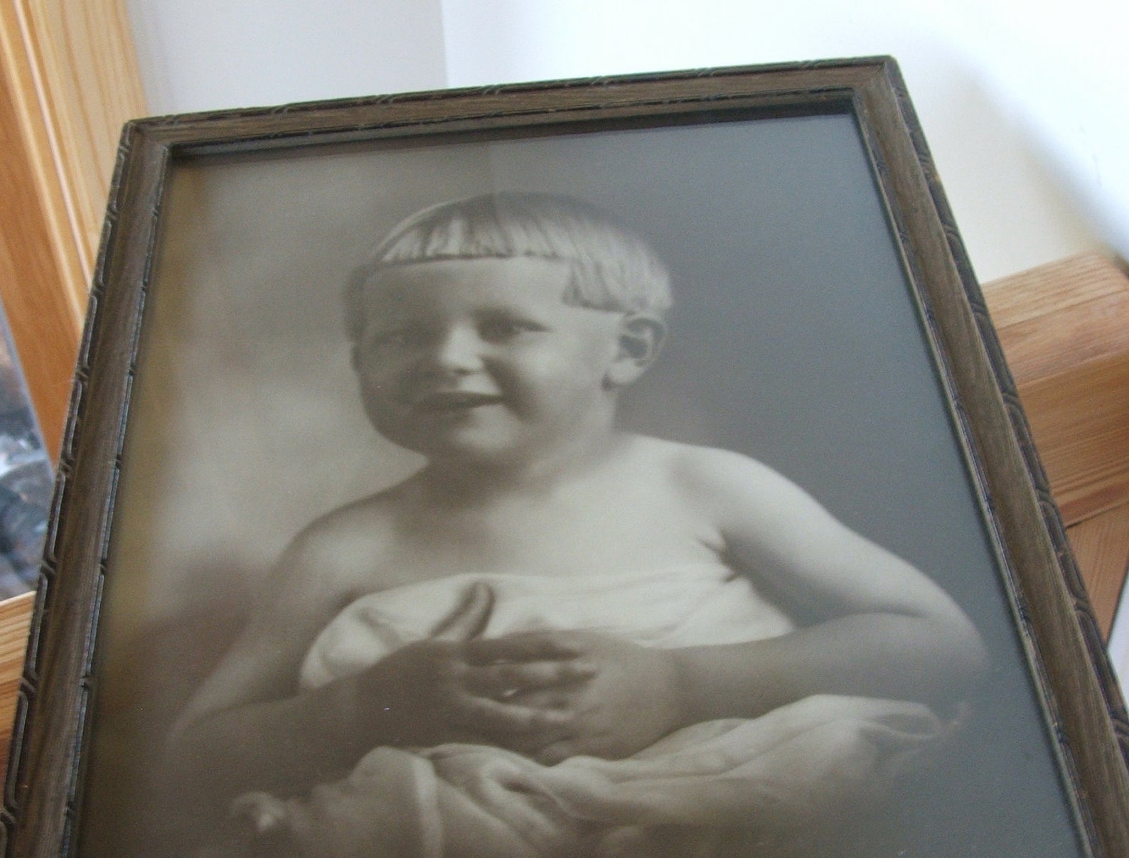 Antique Framed Photographic Portrait of Young Boy - Etsy