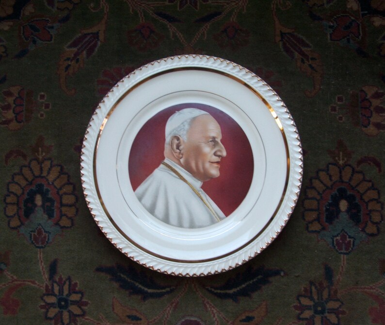 Vintage Pope John XXIII Commemorative Plate - Etsy