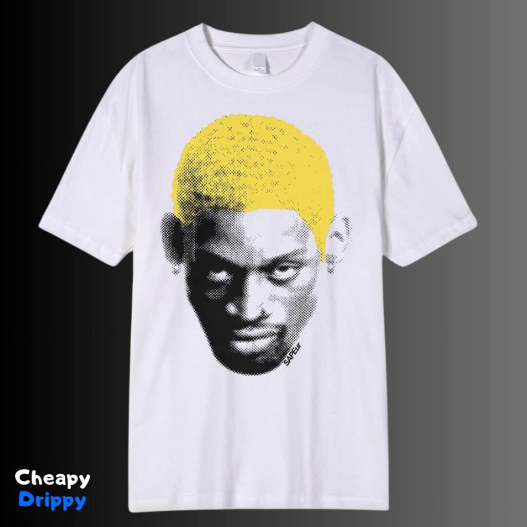 Dennis Rodman 90s T-shirt Unisex Rap Drip Y2K Hip Hop Streetwear ...