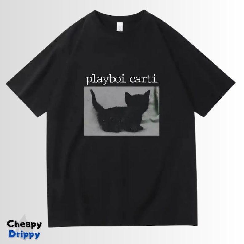 Playboi Carti Cat Funny Meme Shirt Y2k Streetwear Drip Playboi Carti T ...
