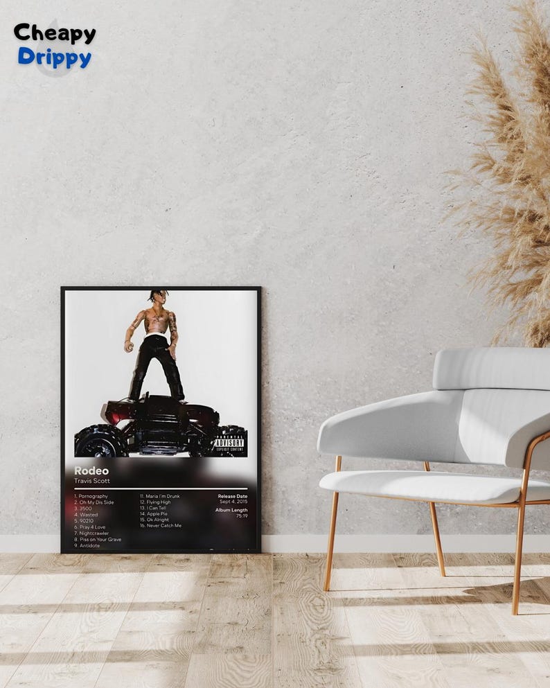 Rodeo Album Travis Scott Custom Album Poster Hip Hop Wall Art ...