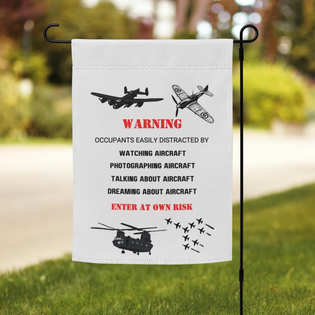 Flag | Sign | Aircraft | Warning | Aviation | Funny | Outdoor | Jet ...