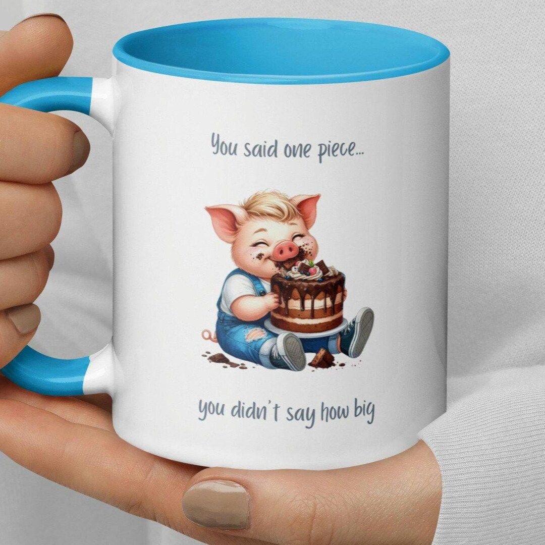 Greedy | Pig | Mug | Chocolate | Cake | Fat | Food | Gift | Present ...