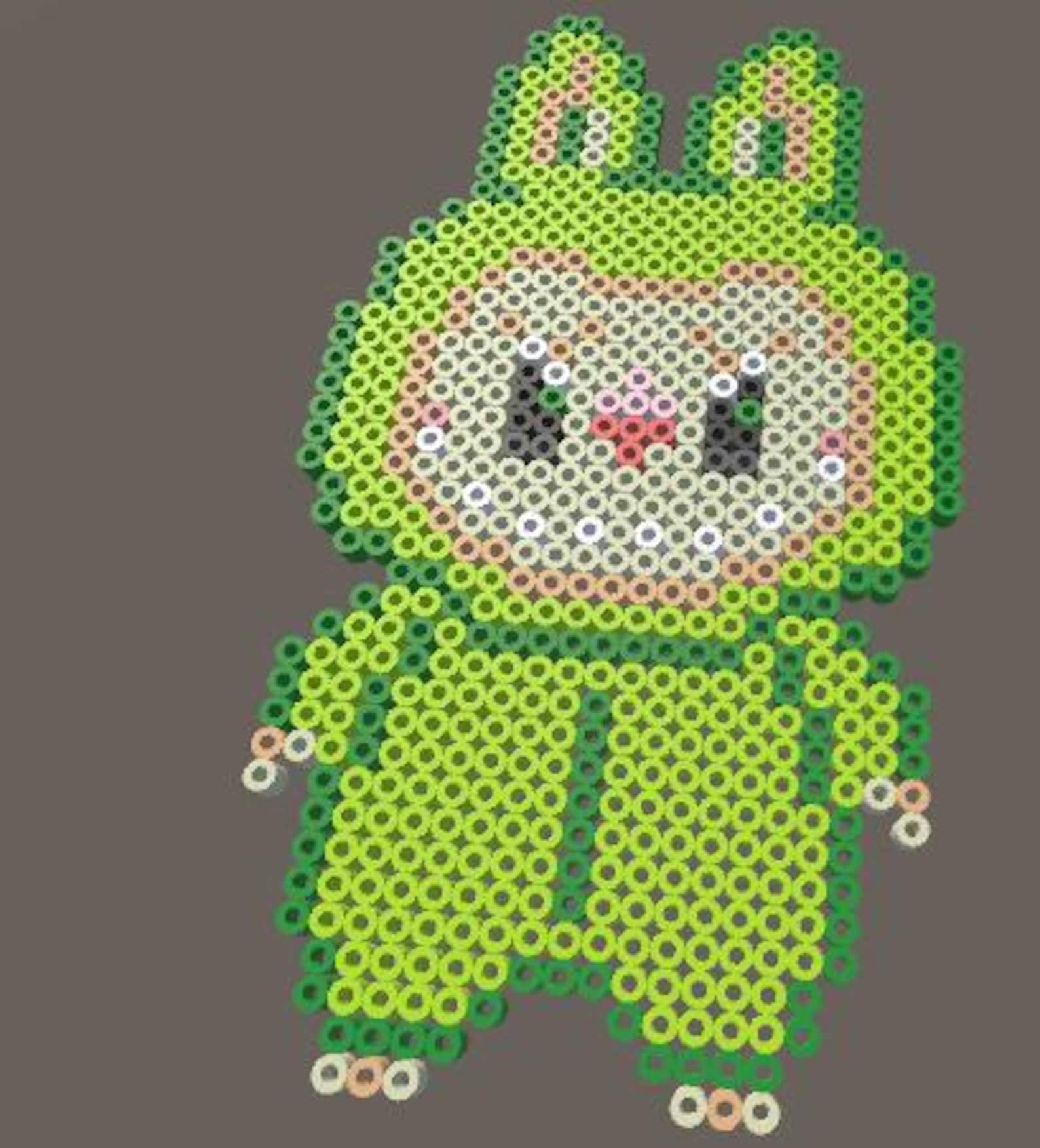 Labubu Perler & Artkal Bead Template - Etsy