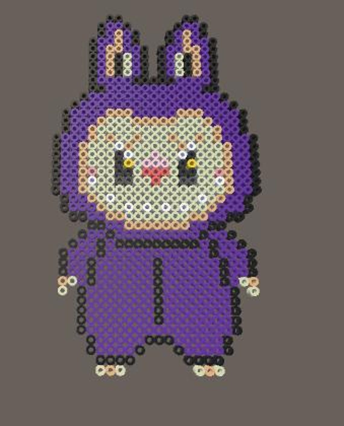 Labubu Perler & Artkal Bead Template - Etsy