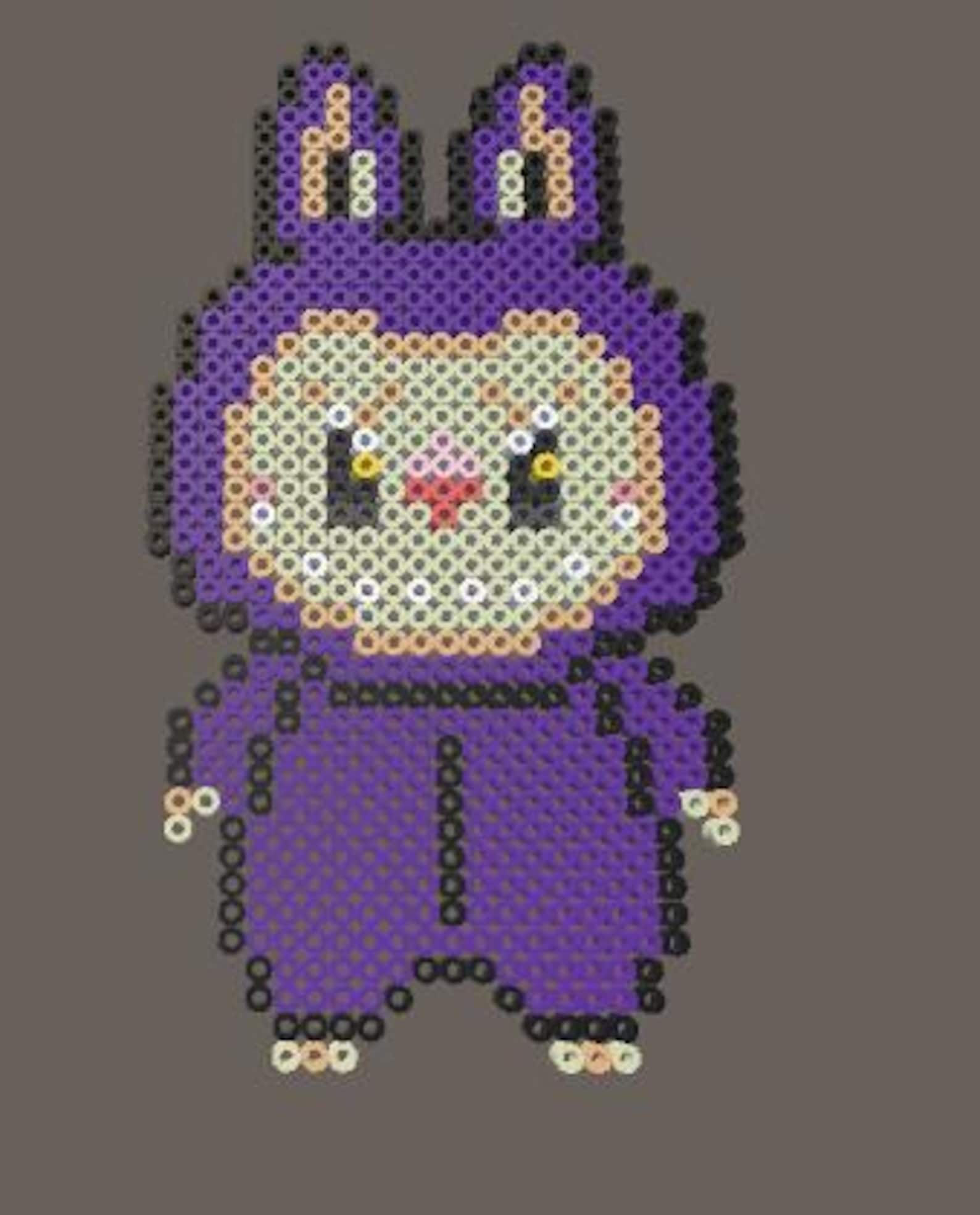 Labubu Perler & Artkal Bead Template - Etsy