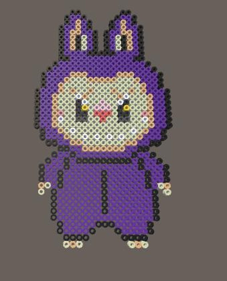 Labubu Perler & Artkal Bead Template - Etsy