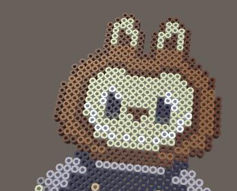 Labubu Perler & Artkal Bead Template - Etsy