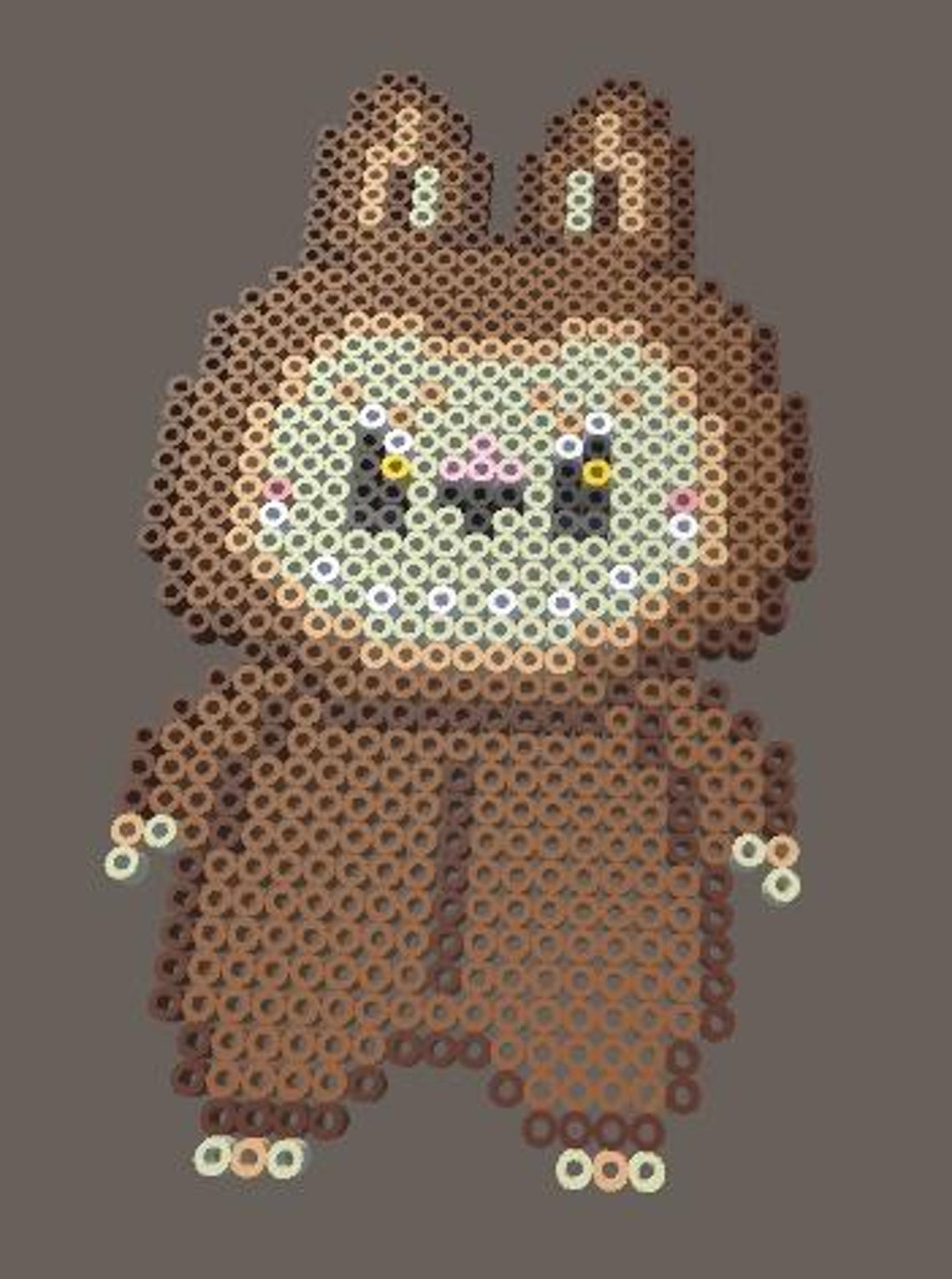 Labubu Perler & Artkal Bead Template - Etsy