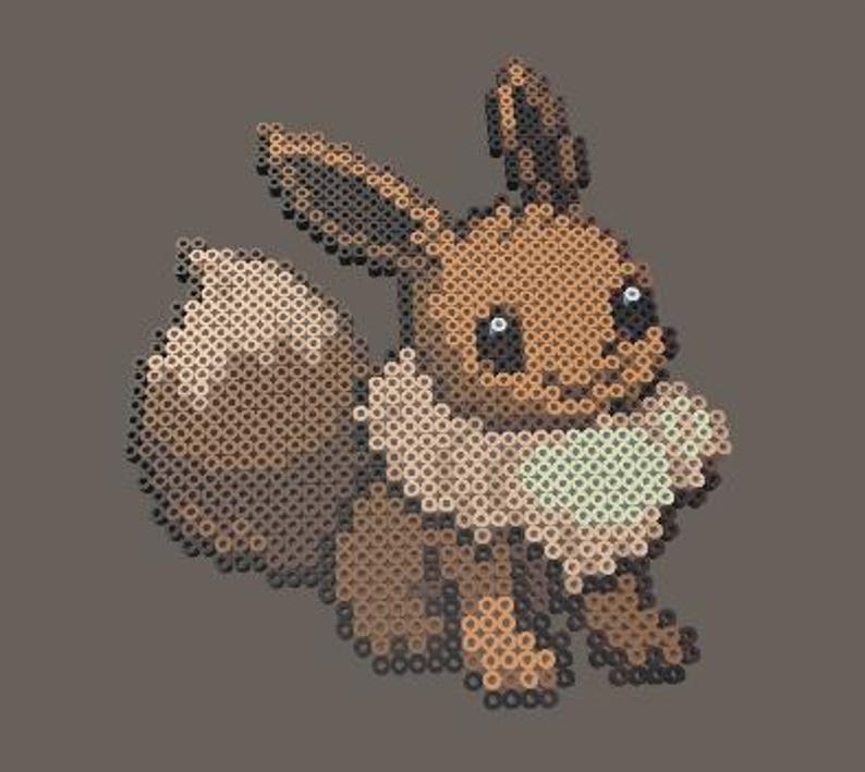 Eevee Evolution Perler Bead Patterns - Etsy Australia
