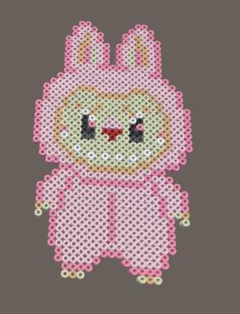 Labubu Perler & Artkal Bead Template - Etsy