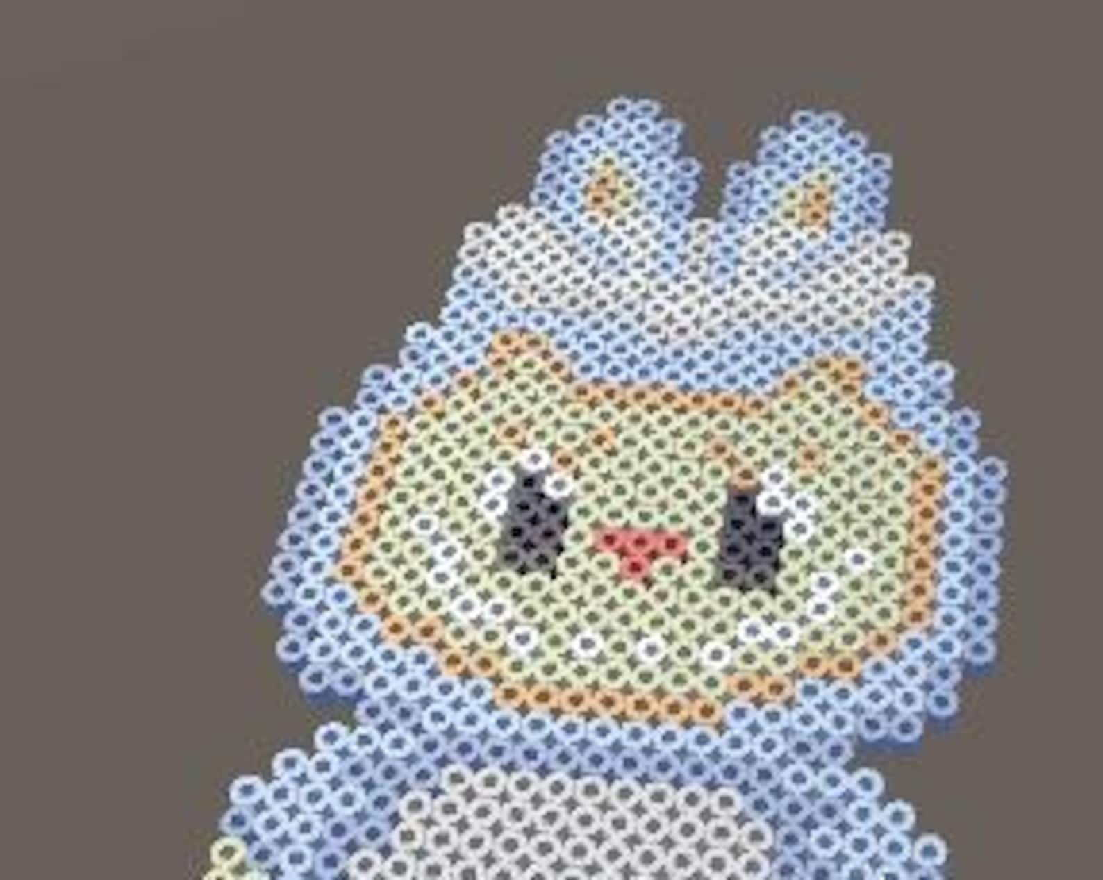 Labubu Perler & Artkal Bead Template - Etsy