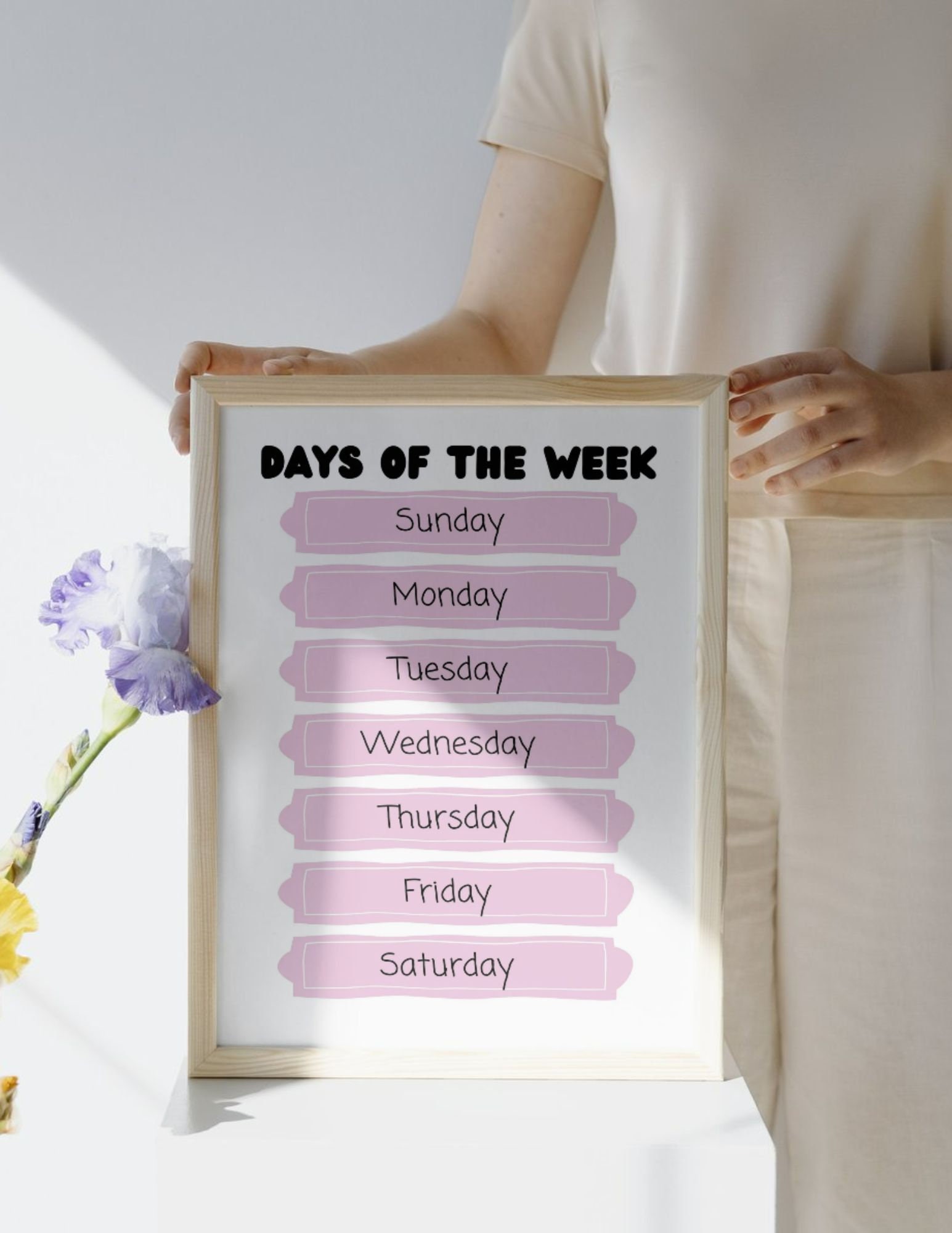Days of the Week and Months of the Year Printable Bundle With Bonus ...