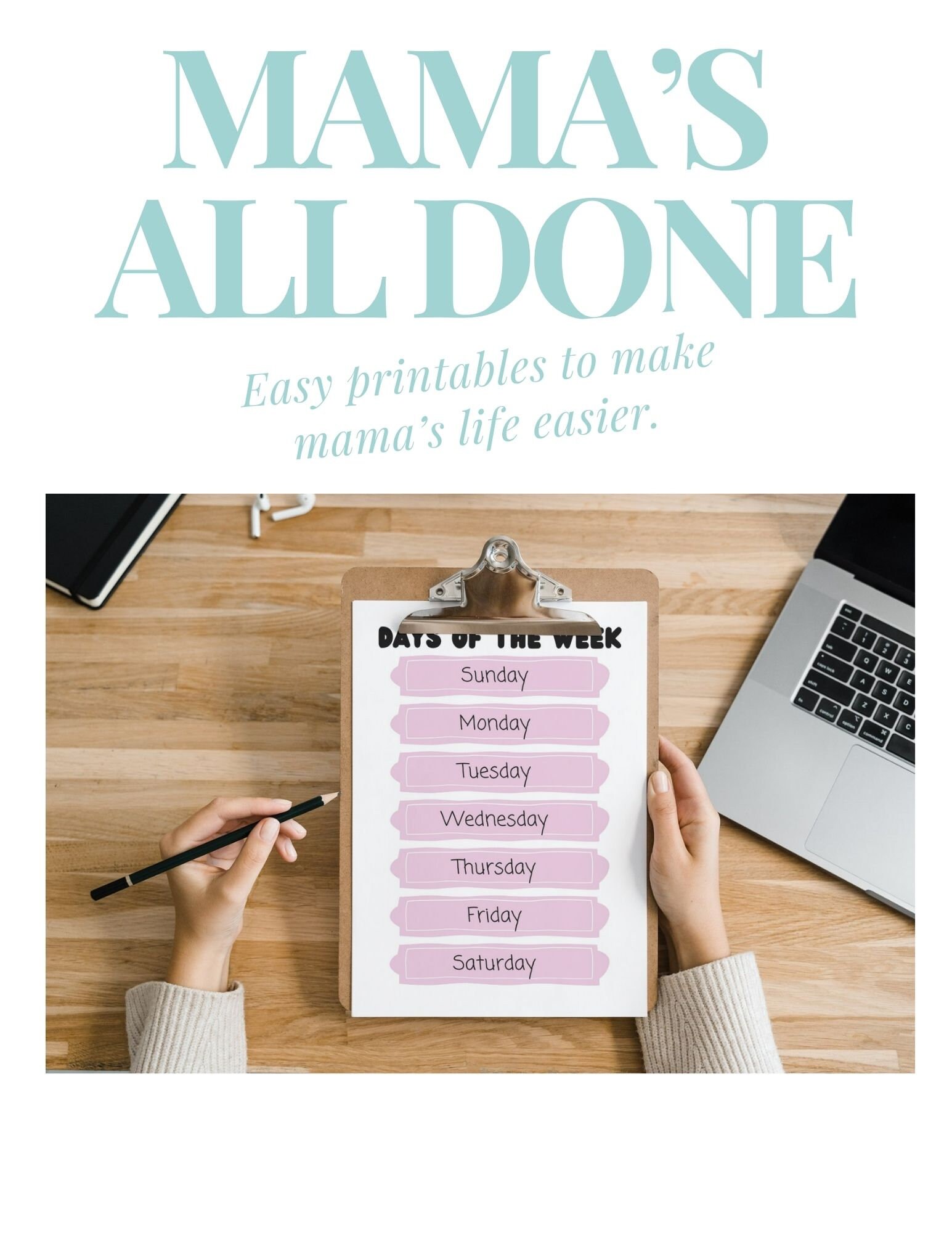 Days of the Week and Months of the Year Printable Bundle With Bonus ...