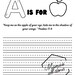 Bible ABC Coloring and Writing Pages - Etsy