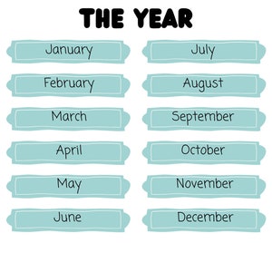 Days of the Week and Months of the Year Printable Bundle With Bonus ...