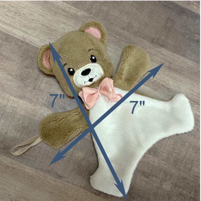 Bear Pacifier Holder Mini-ith Embroidery Design Digital Download - Etsy