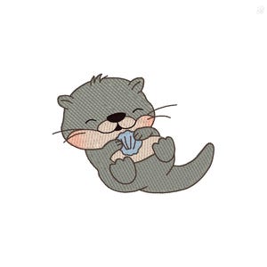 Otter Embroidery Designs Digital Download - Etsy