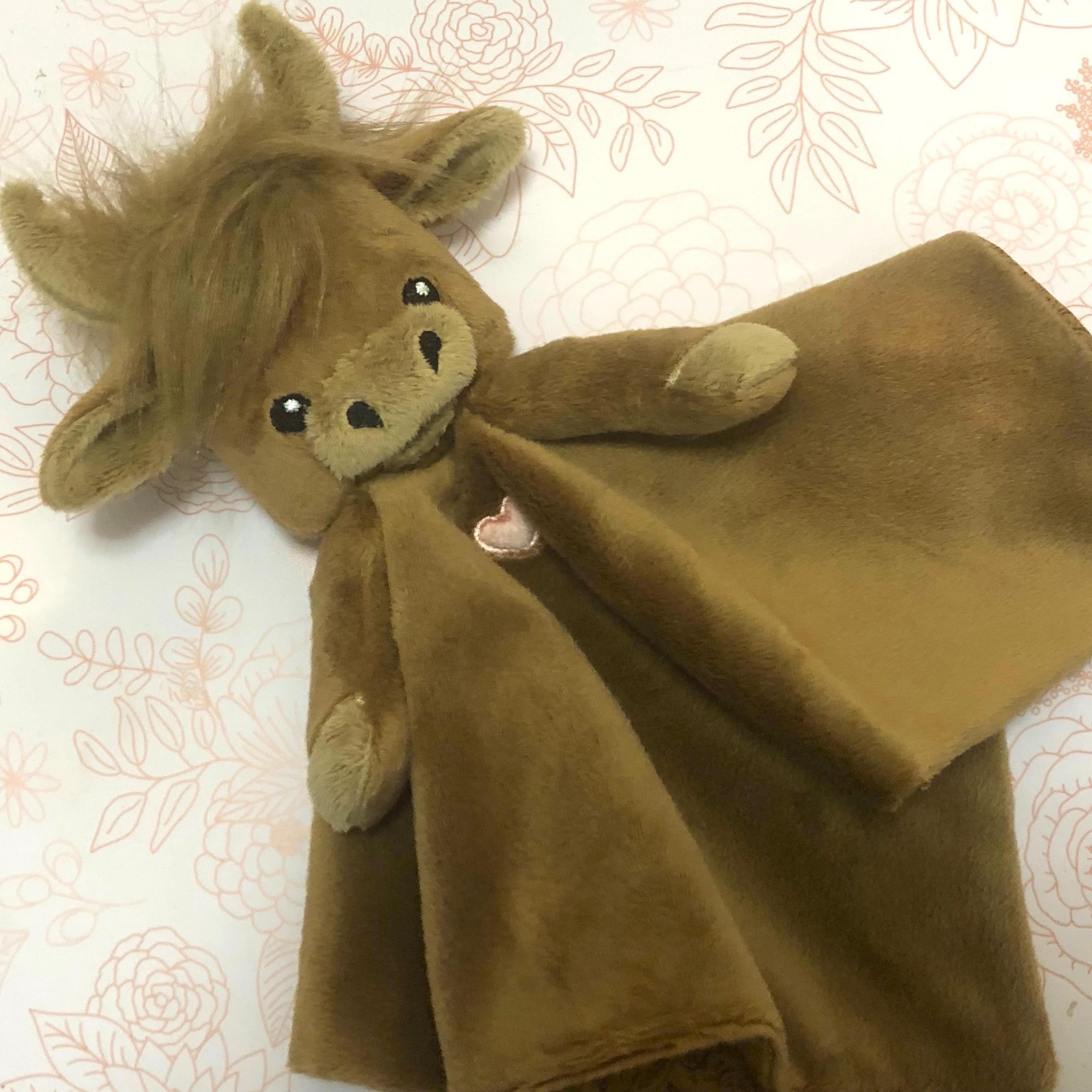 Highland Cow Lovey Blanket Sensory Toy Embroidery Design Digital ...