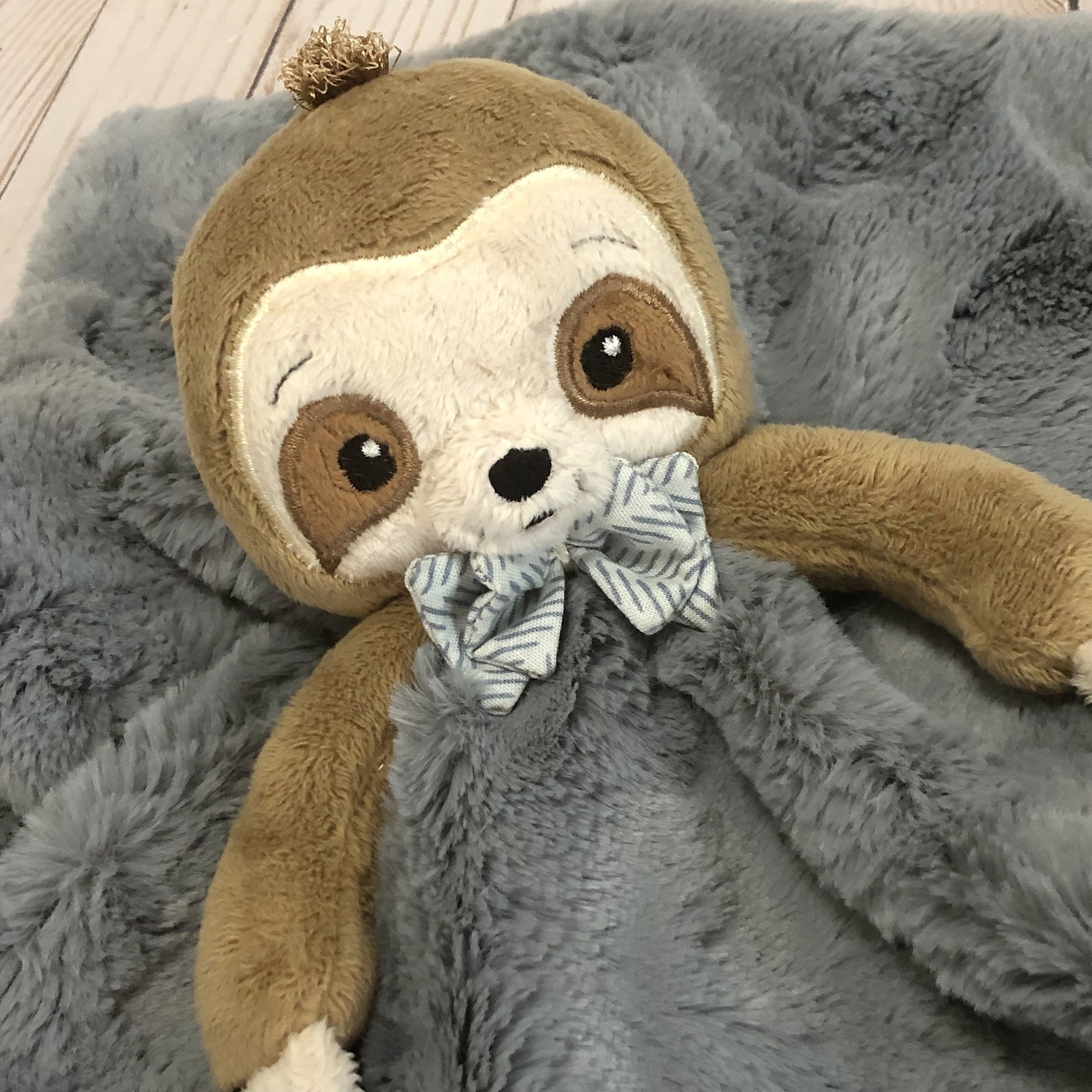 Sloth Lovey Blanket ITH Embroidery Design Digital Download - Etsy