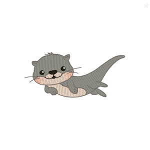 Otter Embroidery Designs Digital Download - Etsy
