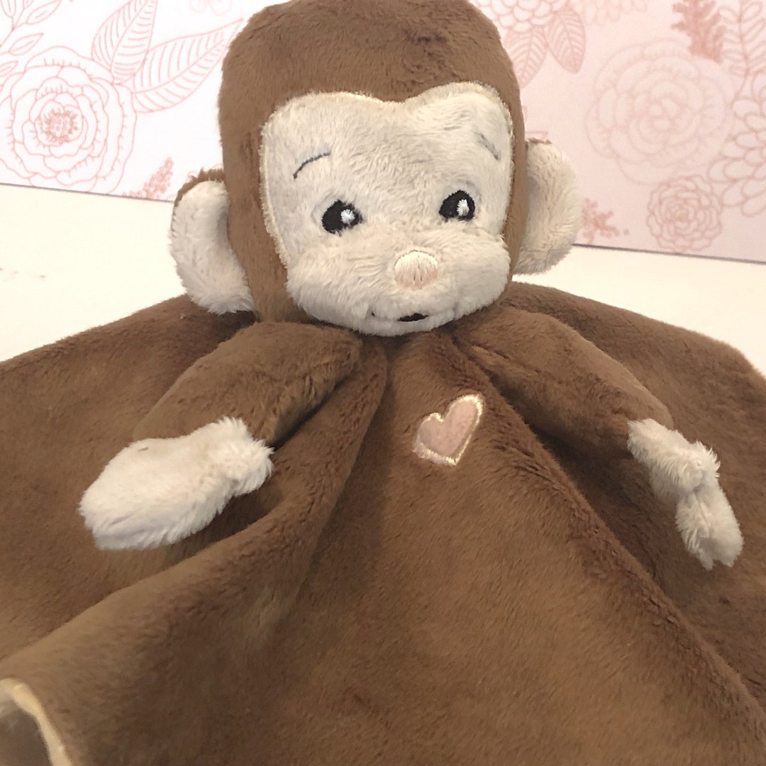Lovey Blanket Monkey Sensory Toy Embroidery Design Digital Download - Etsy