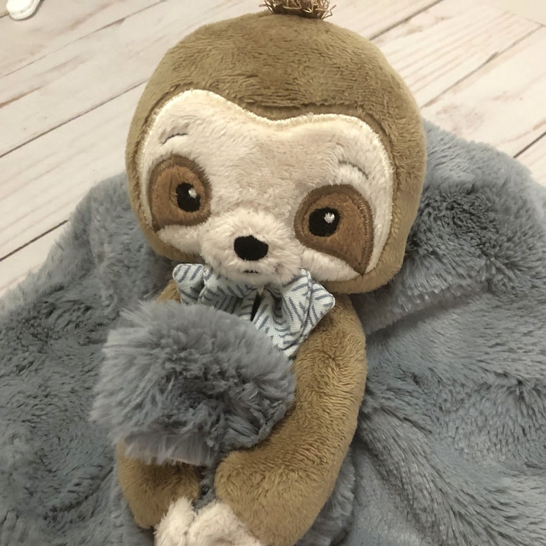 Sloth Lovey Blanket ITH Embroidery Design Digital Download - Etsy