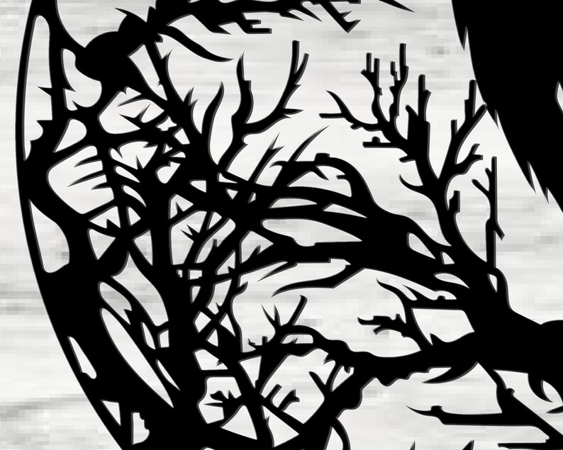 Raven SVG Cut Out / Raven Head Cricut Design / Bird T Shirt Design ...