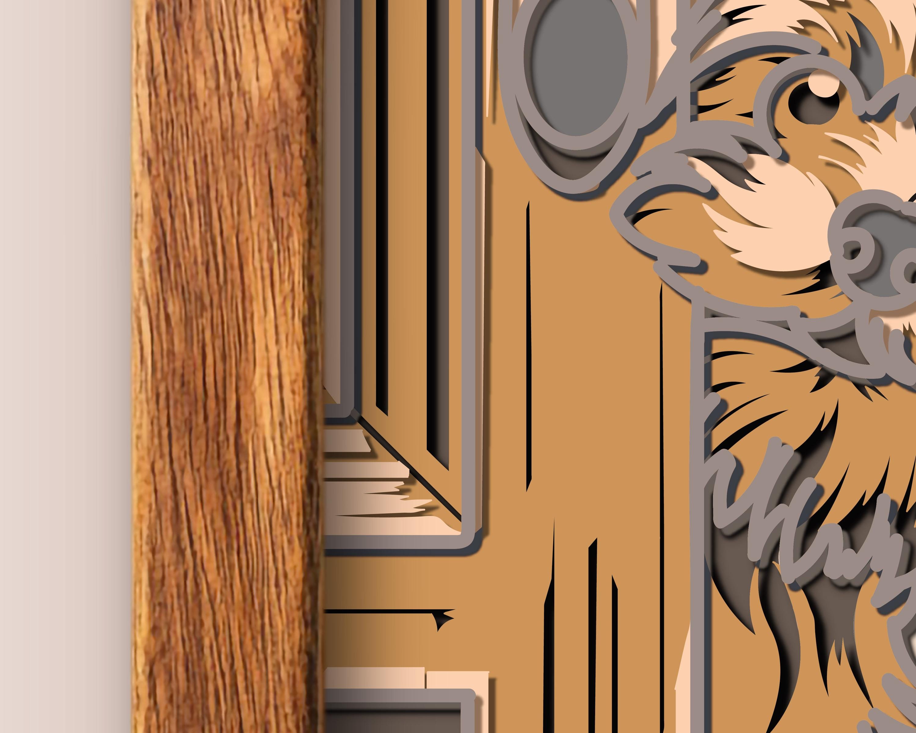 Yorkshire Terrier Shadow Box SVG: 3D Layered Papercut Files - Etsy