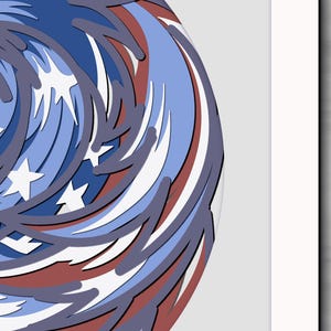 Patriotic Eagle Shadow Box Svg, 3d American Flag Svg, Bald Eagle Shadow ...