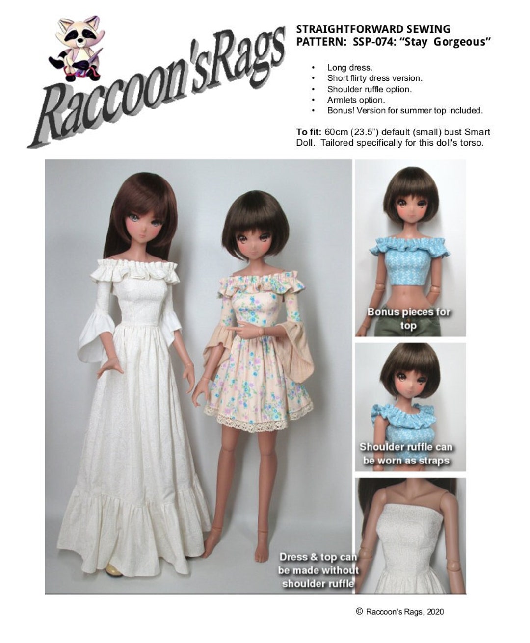 Smart Doll Digital Sewing Pattern PDF. 29 Page Ebook. SSP-074: stay ...