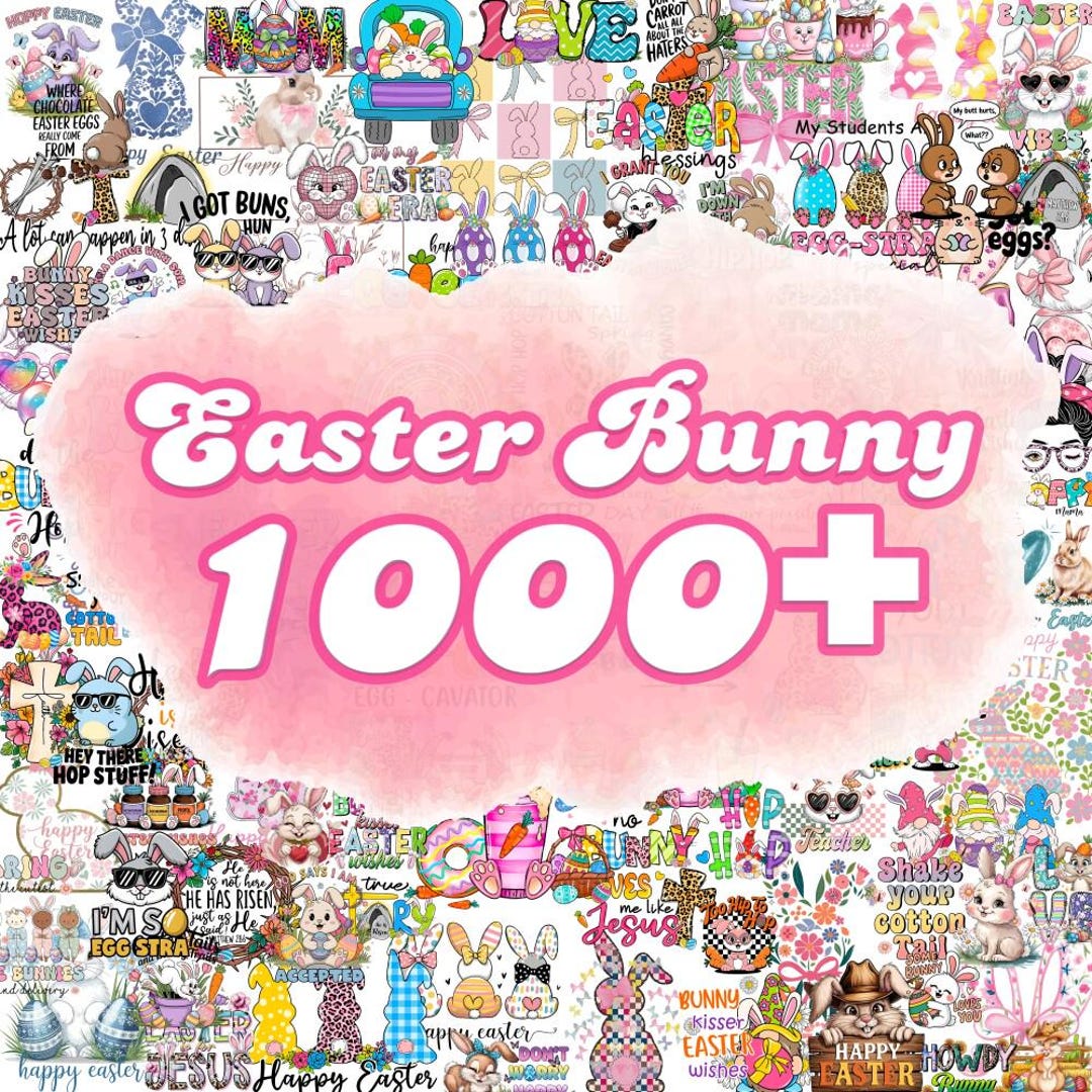 1000+ Easter Mega Bundle Png, Retro Easter Png Bundle, Christian Easter ...