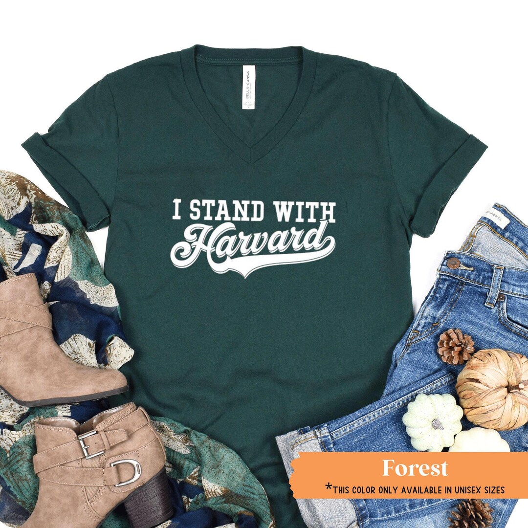 I Stand With Harvard V-neck, Hands off Harvard Shirt, Harvard ...